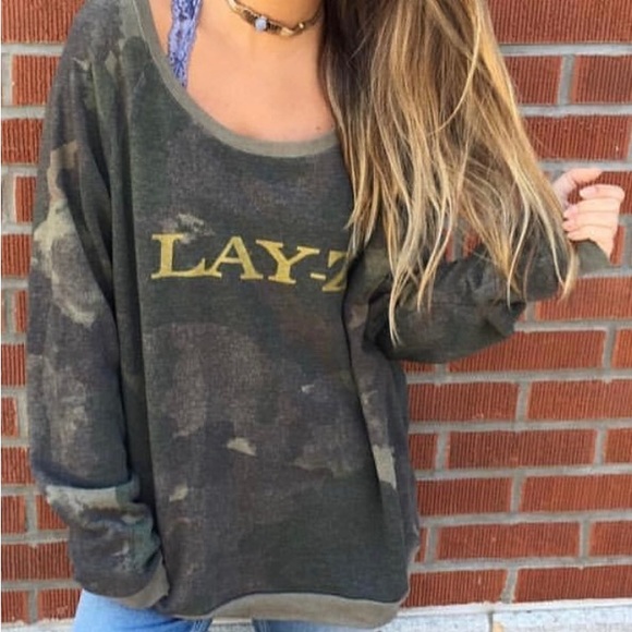 Luxe & Hazel | Tops | Luxe Hazel Camo Layz Jayz Sweatshirt Softest ...